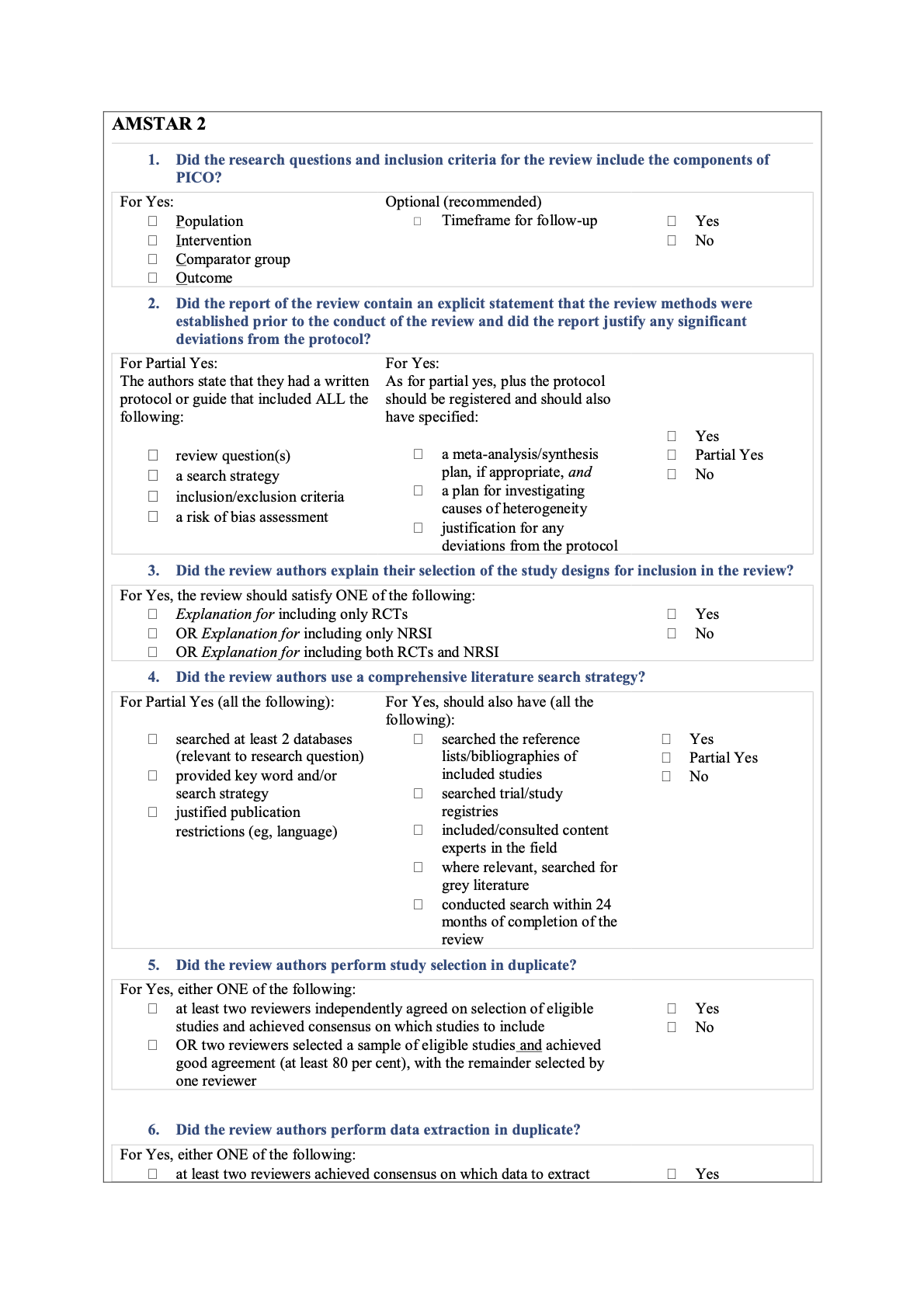 Critical Appraisal Form Critical Appraisal Form